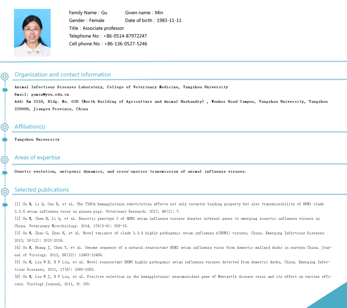 Gu,min-College of Veterinary Medicine